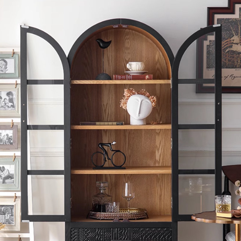 Joy Reading Black Vintage Style Bookcase | Wayfair